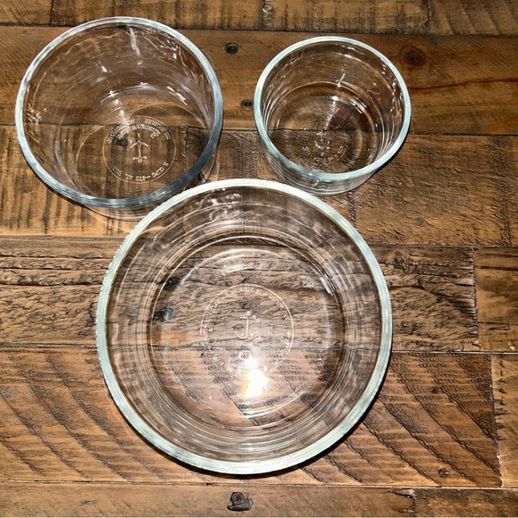 Anchor Hocking | Kitchen | Anchor Hocking Nesting Glass Bowl Set Of 3 ...